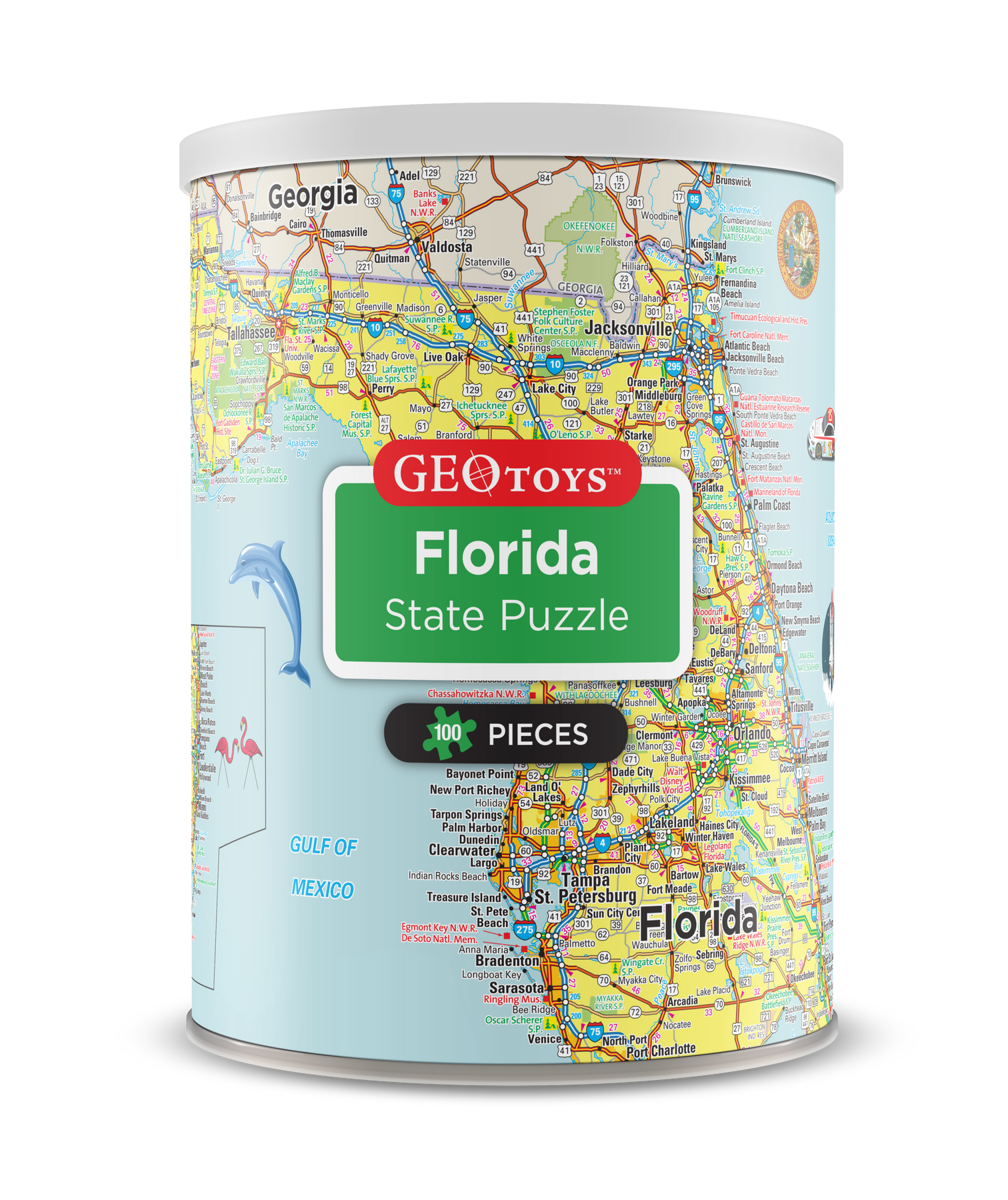 100-Piece Mini Puzzle - Florida – Geotoys