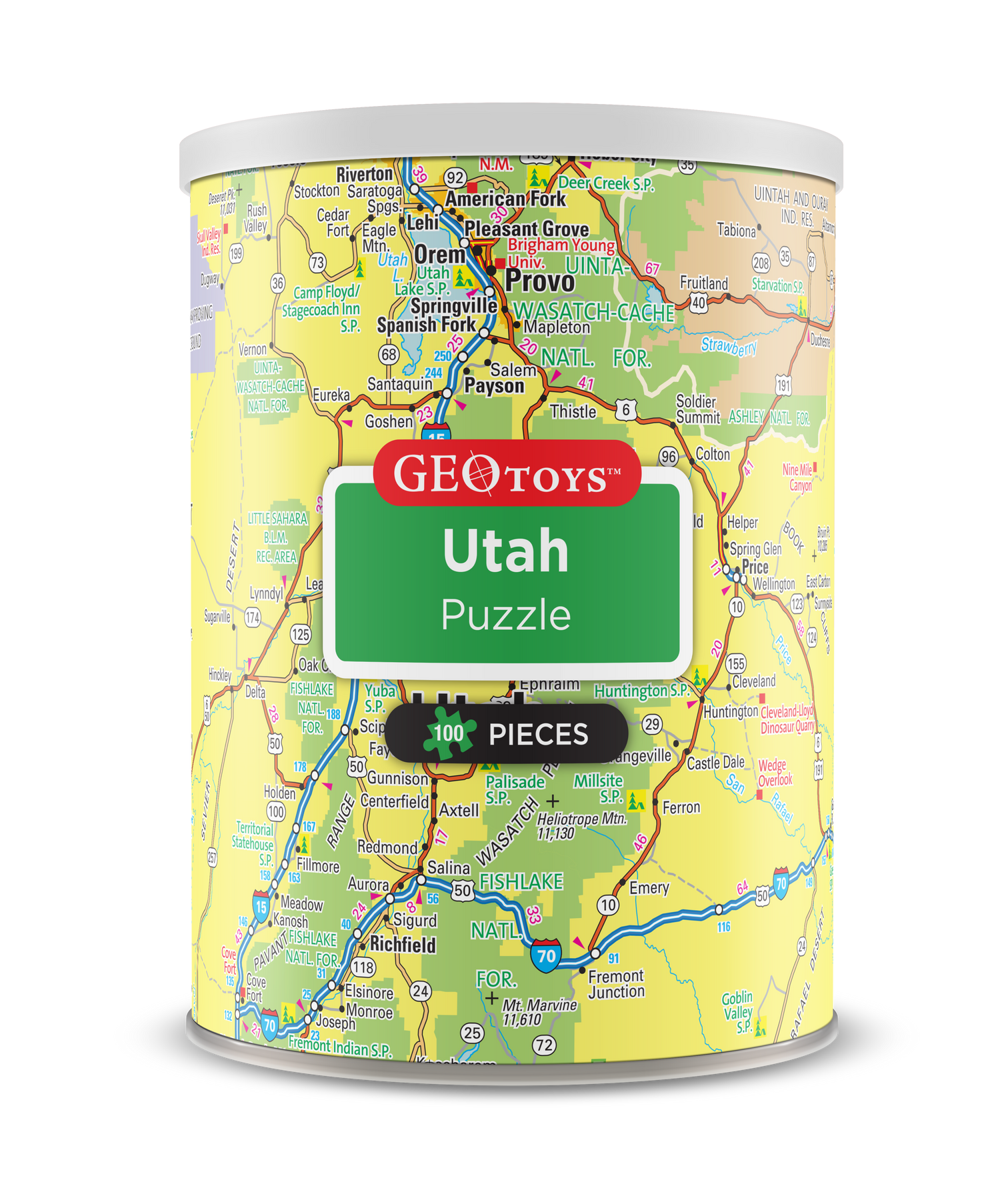 100-Piece Mini Puzzle - Utah – Geotoys