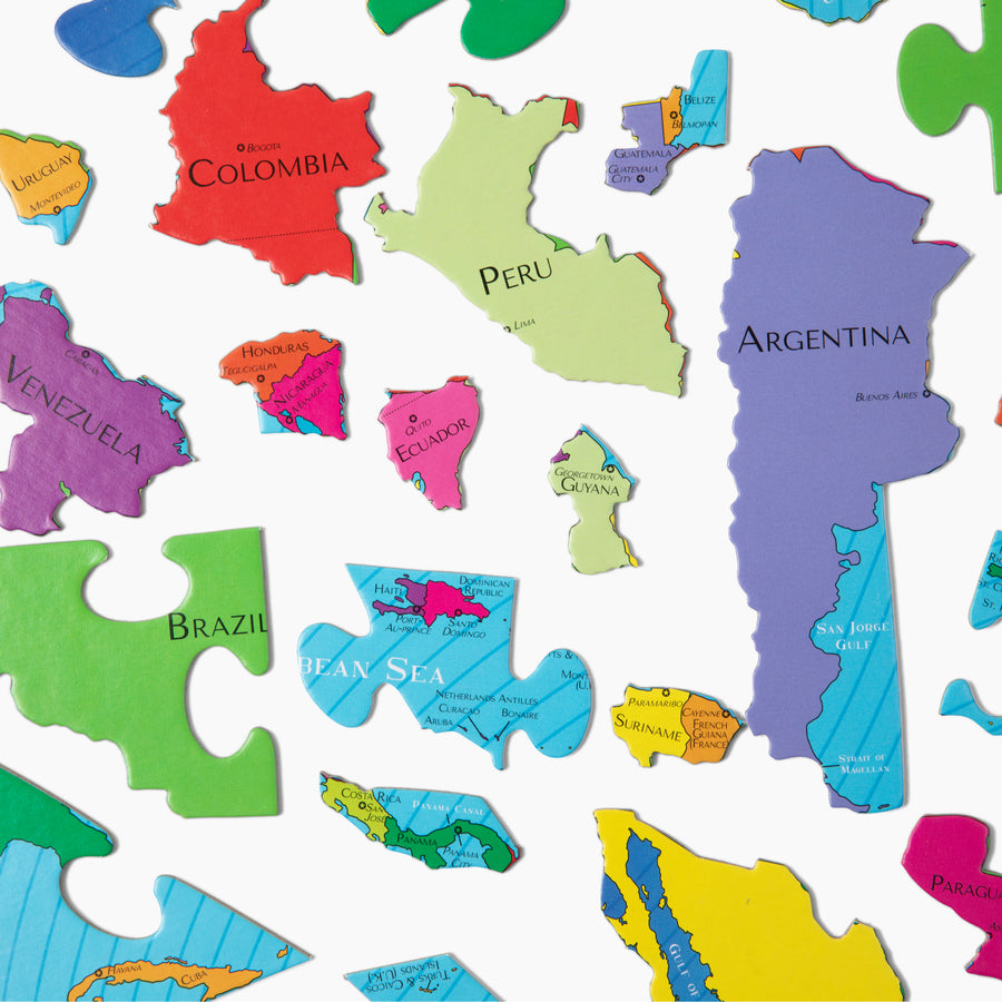 GeoPuzzle World, 68 Piece Geography Jigsaw Puzzle – Geotoys